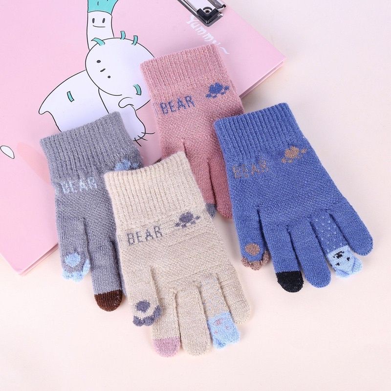 Jual Sarung tangan winter anak touchscreen bahan wol dan serat akrilik ...