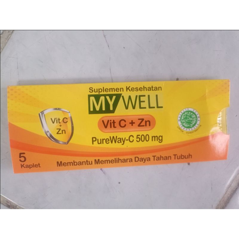 Jual My Well Vit C + Zn 5 Kaplet | Shopee Indonesia