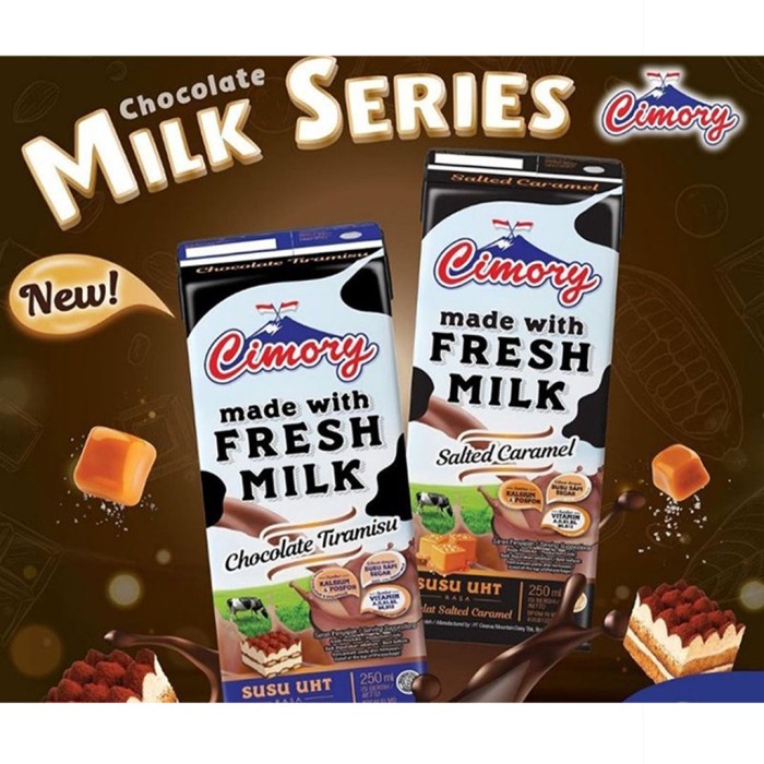 Jual Cimory Salted Caramel Chocolate Tiramisu Susu UHT Cimory | Shopee ...