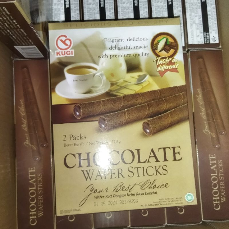 Jual kugi wafer stick chocolate | Shopee Indonesia