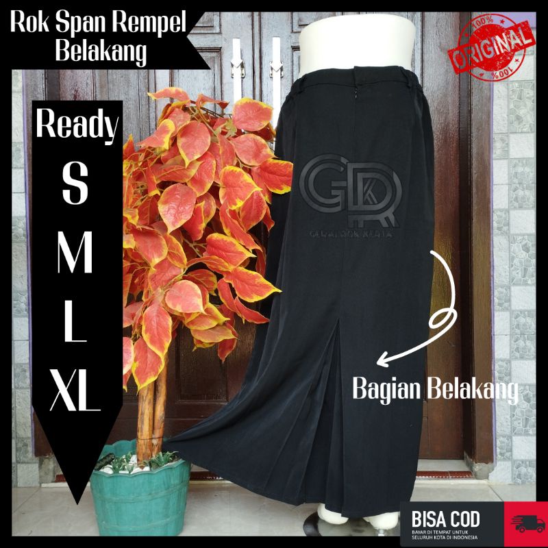 Jual Rok Rempel Rok Rempel Panjang Rok Rempel Hitam Rok Belah Rok Span ...