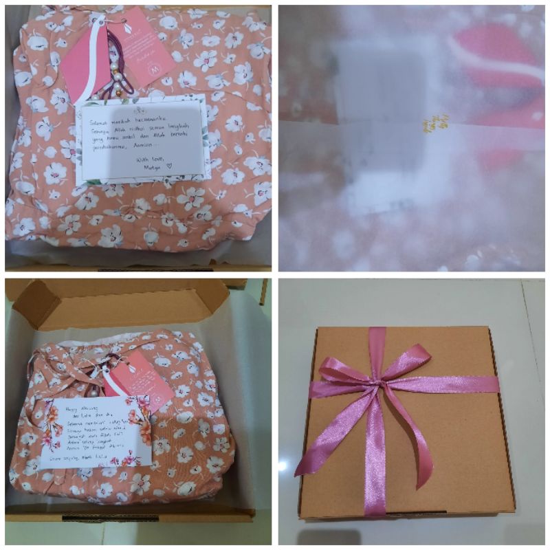 Jual PACKING KADO (BOX, PITA, DAN KARTU UCAPAN) BISA REQUEST UCAPAN ...