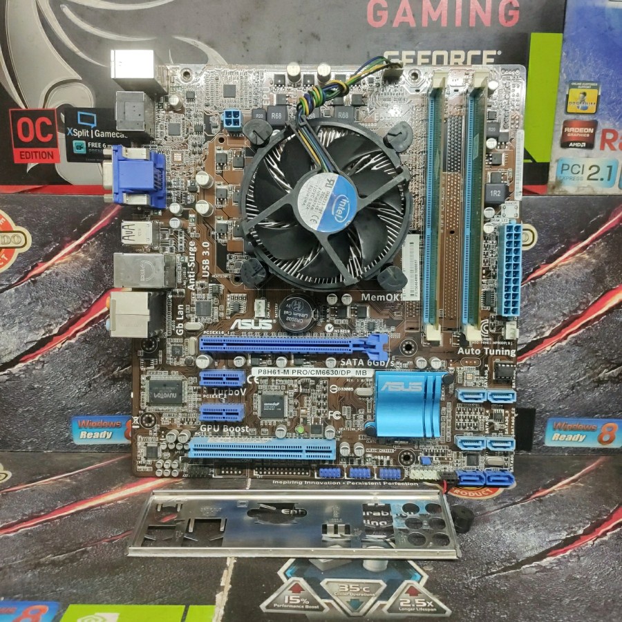 Jual Motherboard Asus P8H61-M Pro Processor Intel Core i3-3240 RAM 8Gb ...