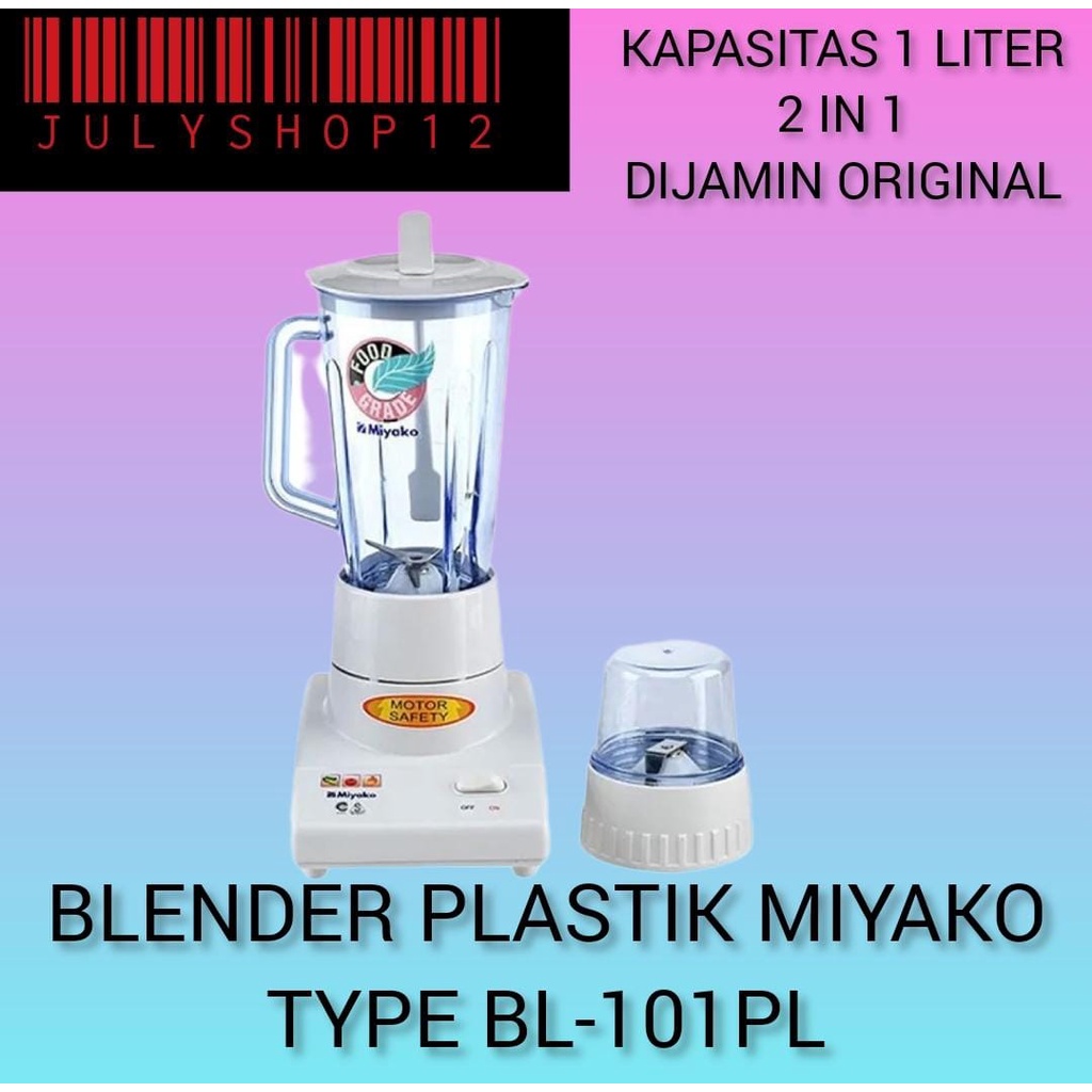 Jual MIYAKO BLENDER PLASTIK TYPE BL-101PL / BL101PL / GARANSI 1 TAHUN ...