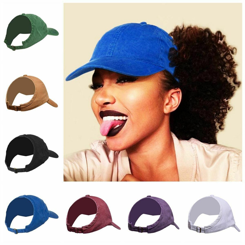 Jual Hair Messy Bun Ponytail Baseball Hat Puff Ponytail High Messy Bun ...