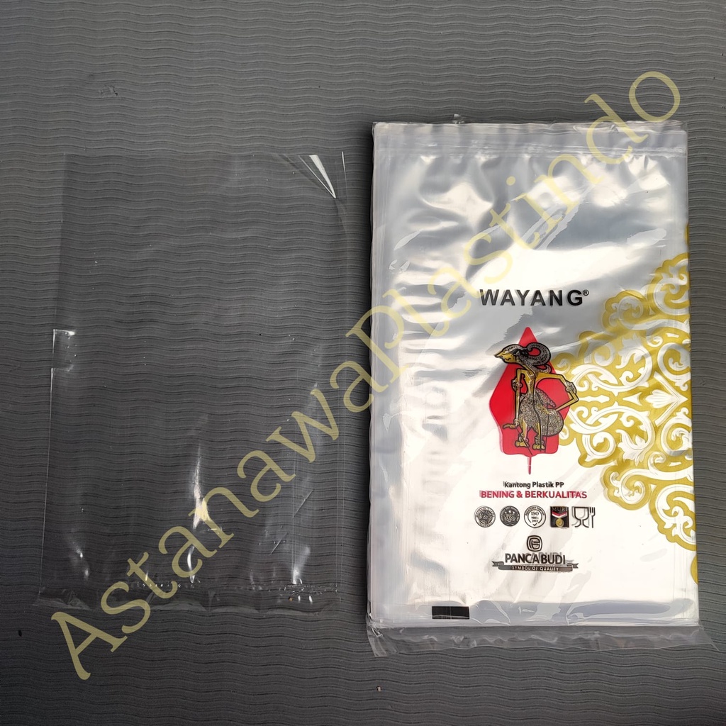 Jual Plastik pp cap wayang plastic bening 03 13x20 merk wayang | Shopee ...