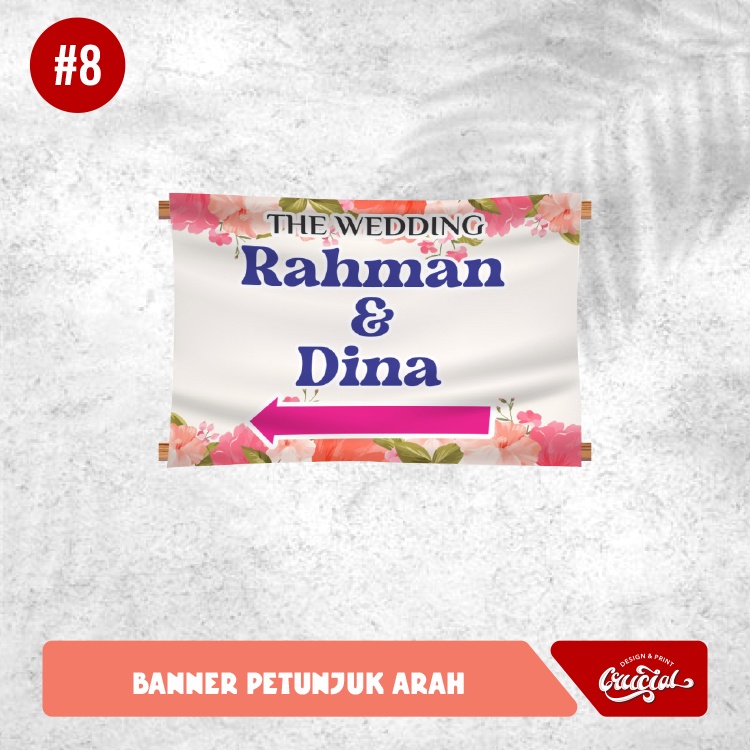 Jual Banner Petunjuk Arah Pernikahan / Hajatan / Khitanan | Shopee Indonesia