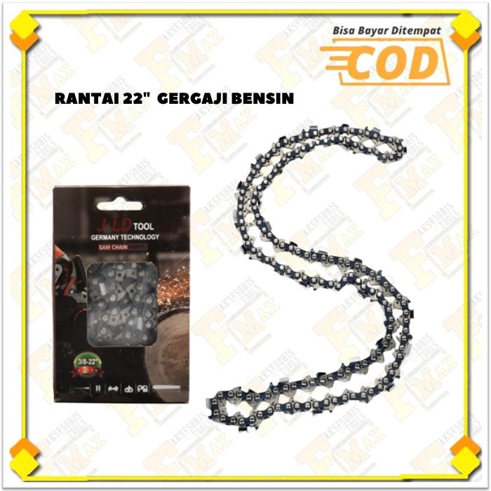 Jual Rantai Belah Kayu Chainsaw Mata Rantai Mesin Potong Kayu 22 Inci ...