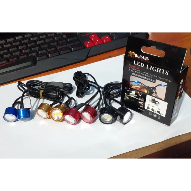 Jual LAMPU LED SOROT EAGLE EYE / MATA ELANG (OLD) FLASHING HARGA 1 SET, ISI 2 PCS 3 MODE ...