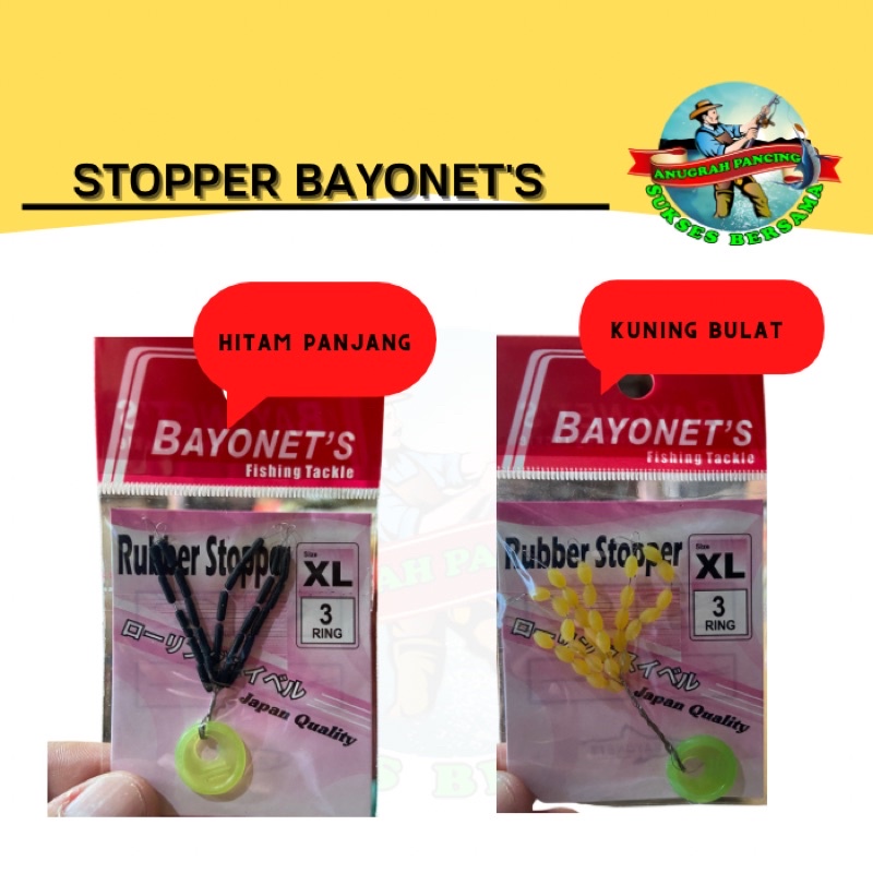 Jual Stopper Bayonets panjang hitam dan bulat kuning | Shopee Indonesia