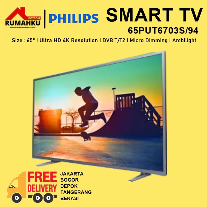 Jual SMART TV 65" - ANDROID TV - LED TV PHILIPS 65 INCH - TV LED ...