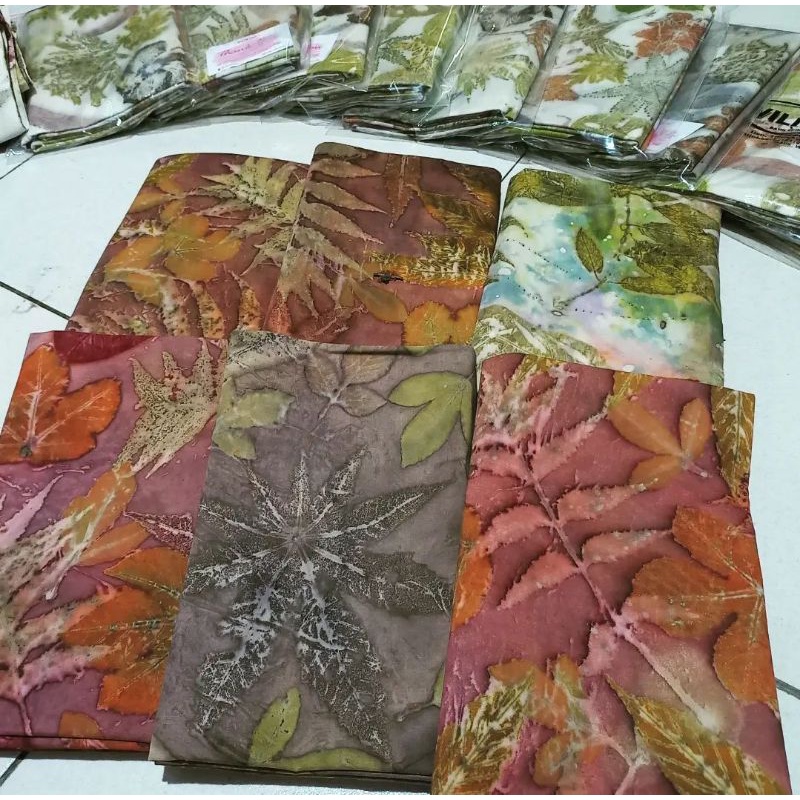 Jual Kain Batik Ecoprint Katun | Shopee Indonesia
