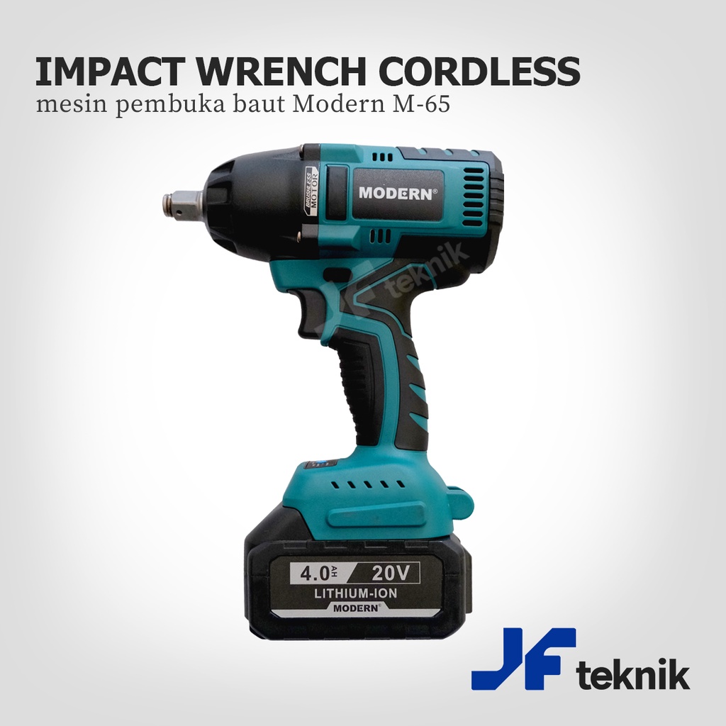 Jual Impact Wrench Cordless Modern M-65 20V / Mesin Pembuka Baut Modern ...