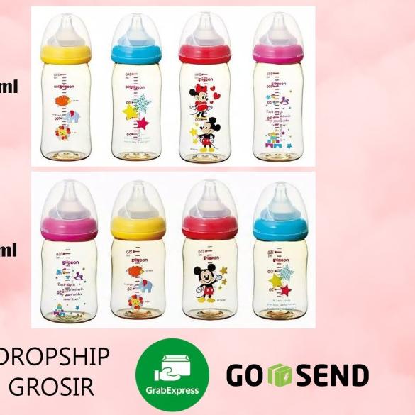 Jual Pigeon Botol Susu PPSU Wide Neck 150 ml dan 240 ml - Merah 240 ml | Shopee Indonesia