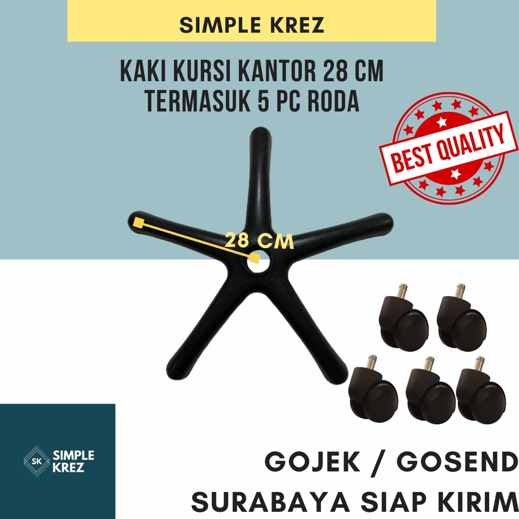 Jual Kaki Kursi Kantor Dengan Roda Baru | Shopee Indonesia