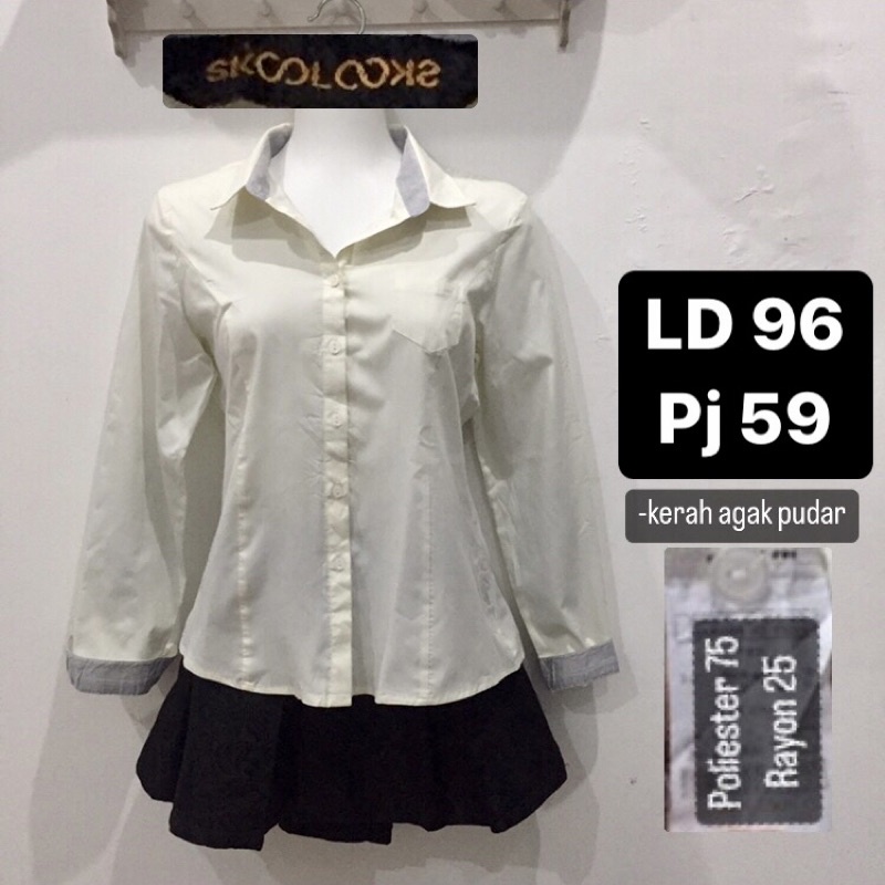 Jual Kemeja sekolah seragam Korean uniform cosplay preloved | Shopee ...