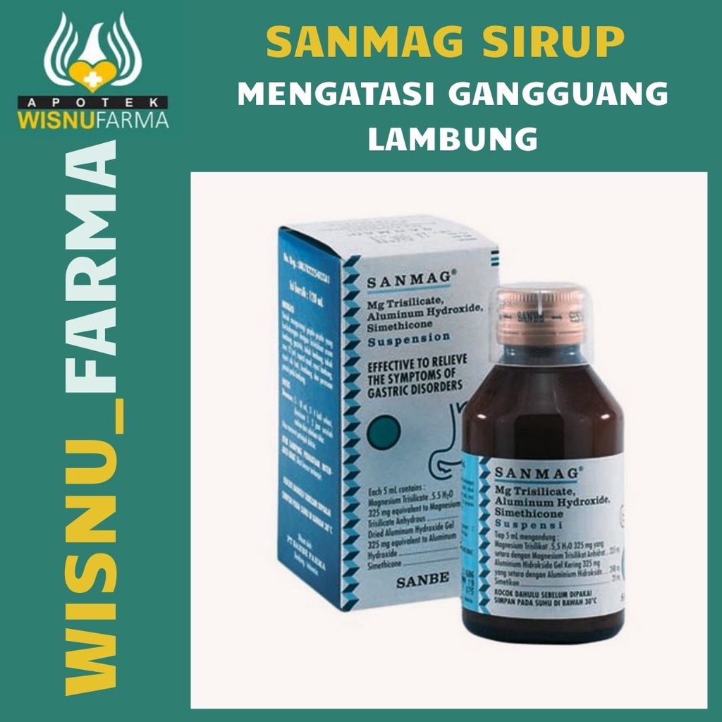 Jual SANMAG SIRUP OBAT LAMBUNG | Shopee Indonesia