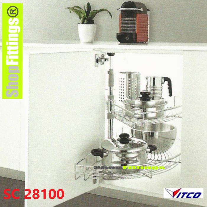 Jual VITCO SC Or XC 28100 Rak Dapur Sudut Putar Serbaguna 180° Corner ...