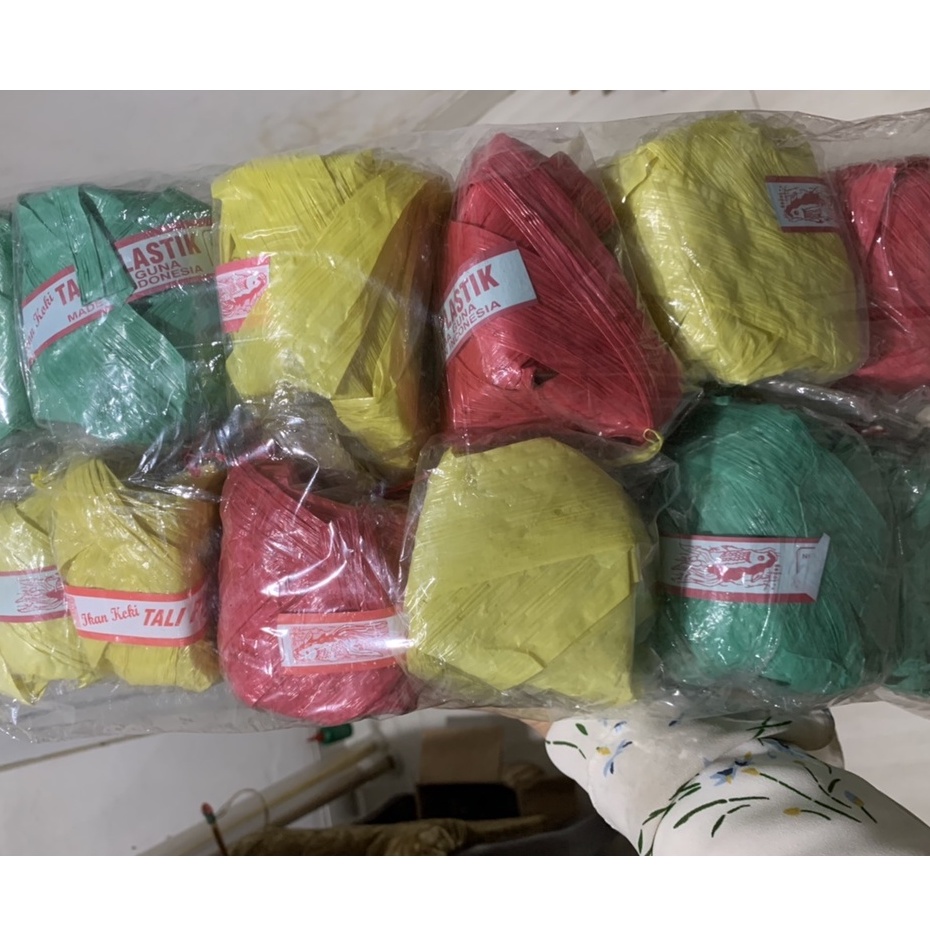 Jual Tali plastik rafia warna warni/Tali Rafiah/Tali Rafia /Tali Rumput ...