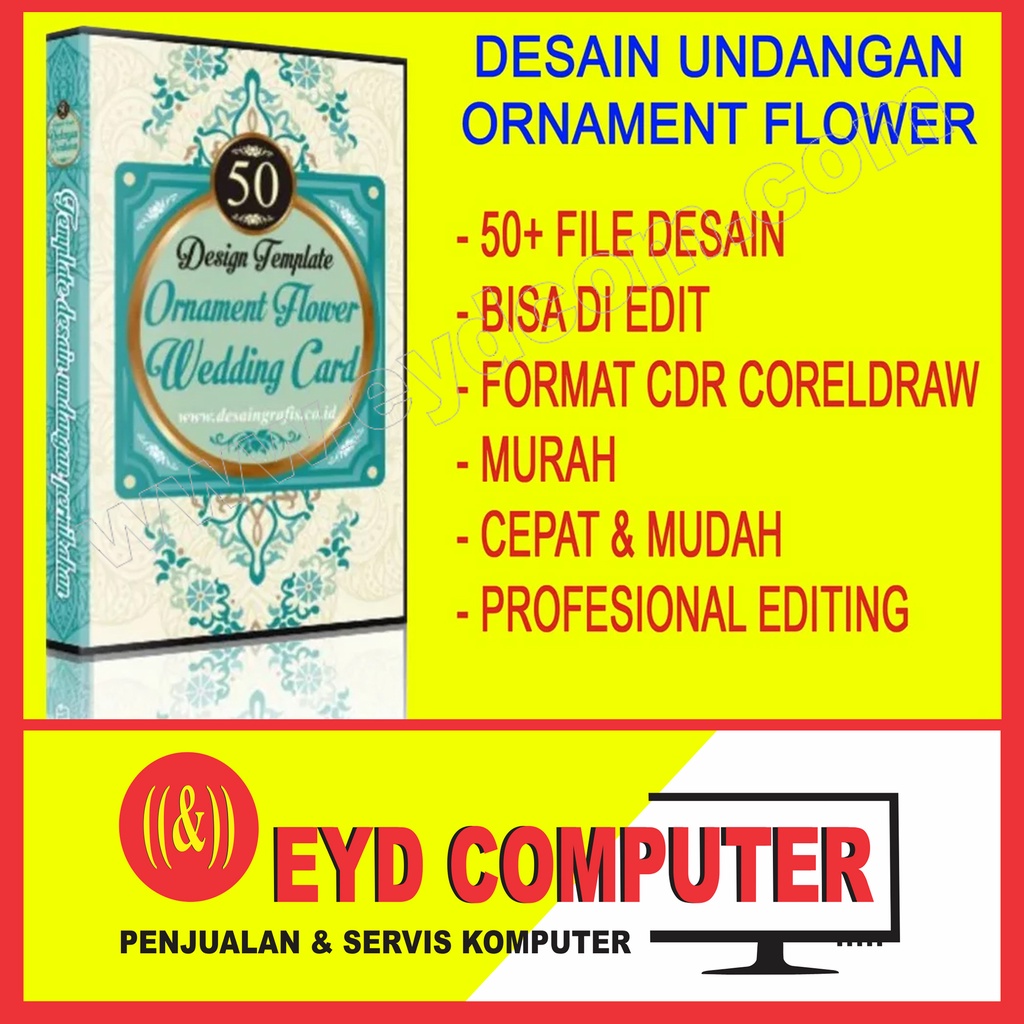 Jual DESAIN UNDANGAN FLOWER KOLEKSI TEMPLATE DESIGN GRAFIS MOTIF BUNGA ...