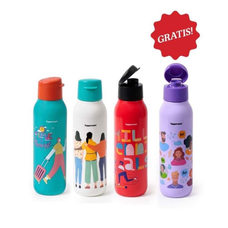 Jual Eco Fancy Tupperware 750ml | Botol Minum Tupperware 750 ml ...