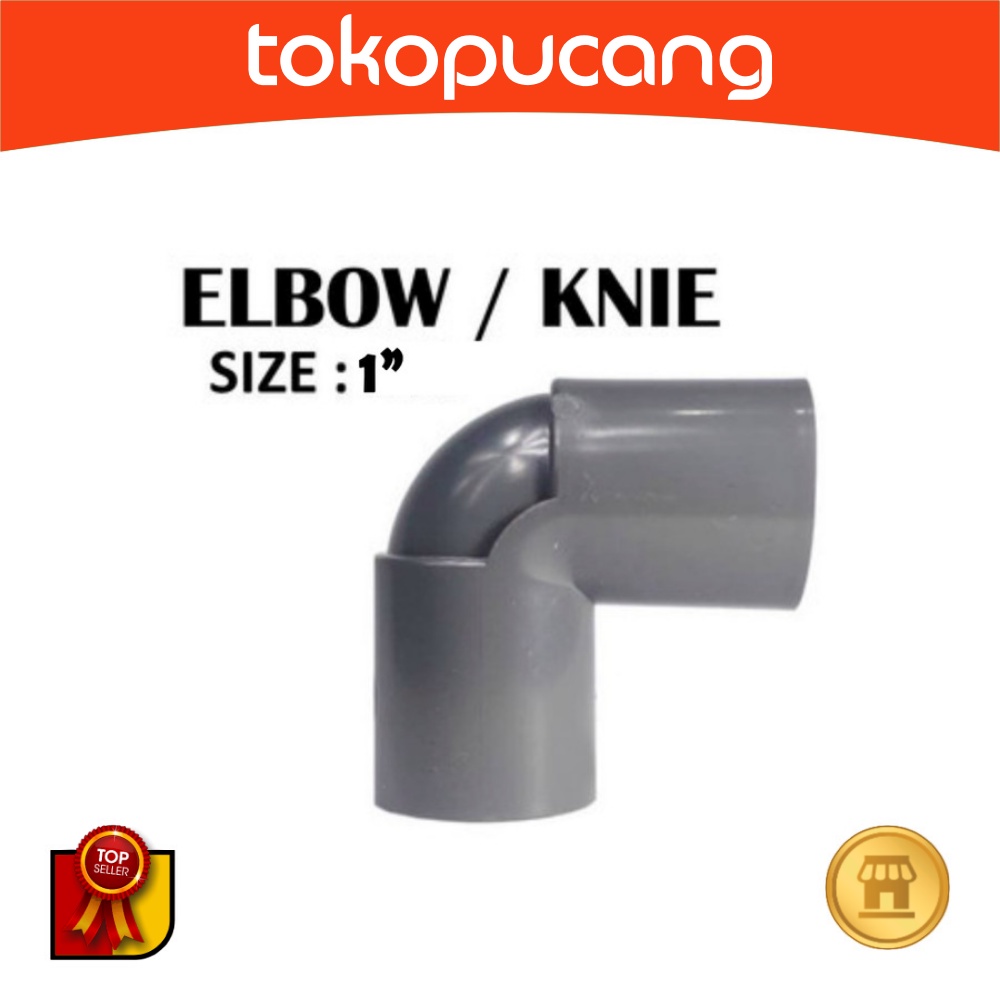 Jual Knie/Knee/Elbow/Keni Polos D Voscar 1" inch Fitting Pipa PVC ...