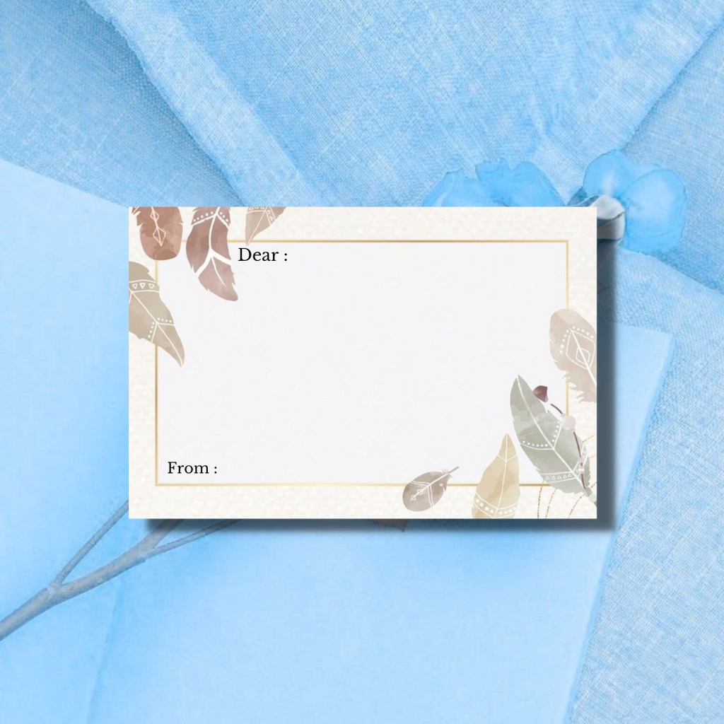 Jual KARTU UCAPAN KOSONG | GREETING CARD | BLANK CARD (MINIMAL ORDER 1 ...