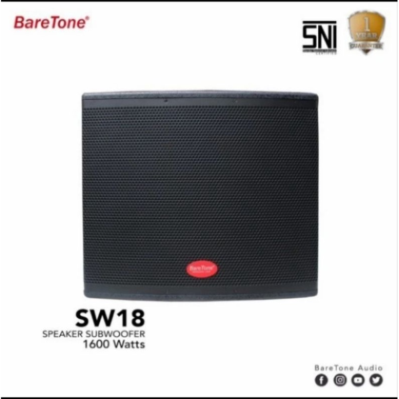 Jual subwoofer aktif 18 inch baretone sw18 original baretone sw 18 | Shopee Indonesia