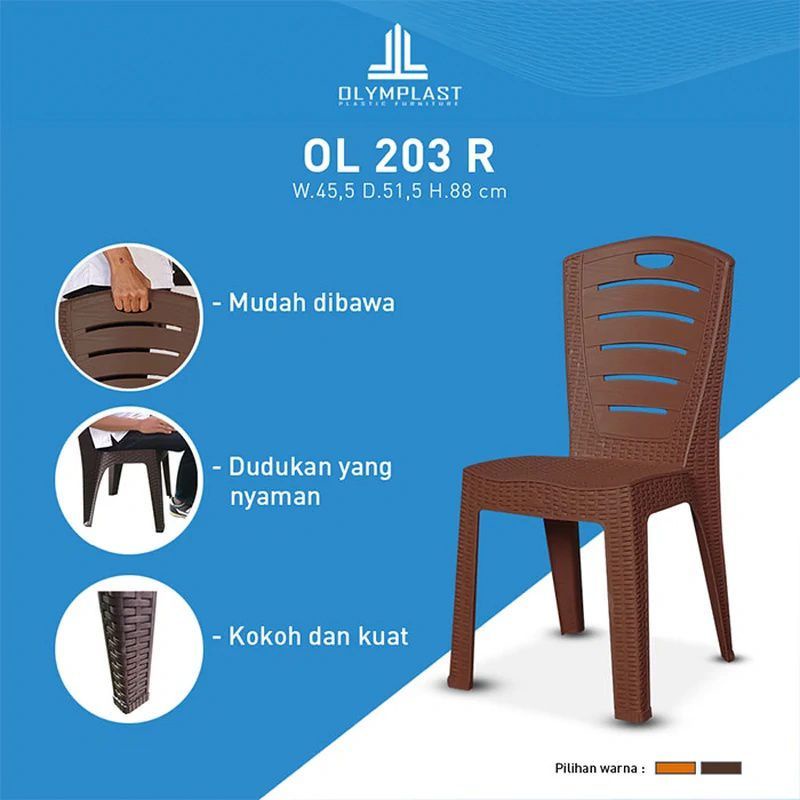 Jual kursi plastik olymplast 203R | Shopee Indonesia