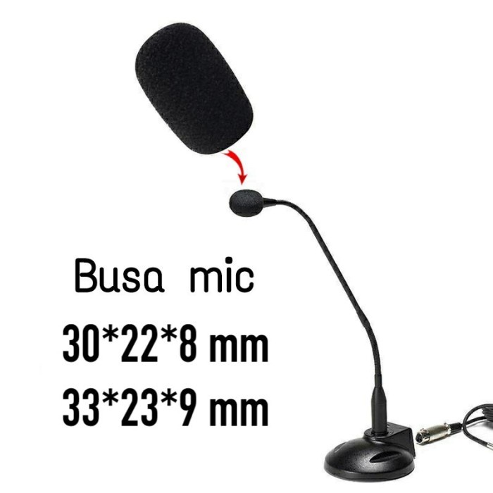Jual Busa Microphone Condensor Foam Mic Podium Conference Spon Mic ...
