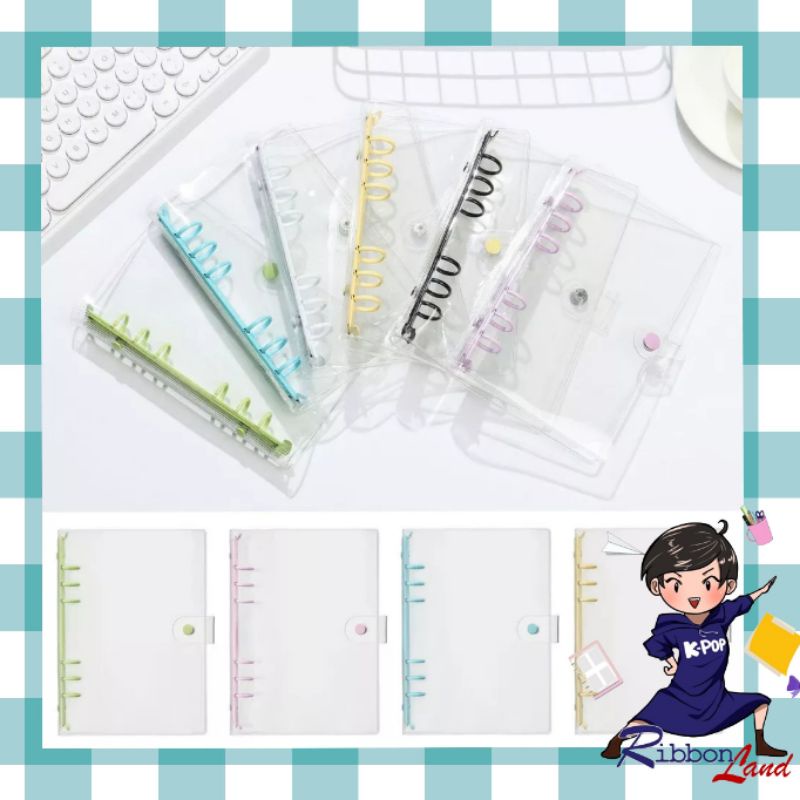Jual A5 A6 Binder Besi Warna Transparan 6 Ring | Shopee Indonesia