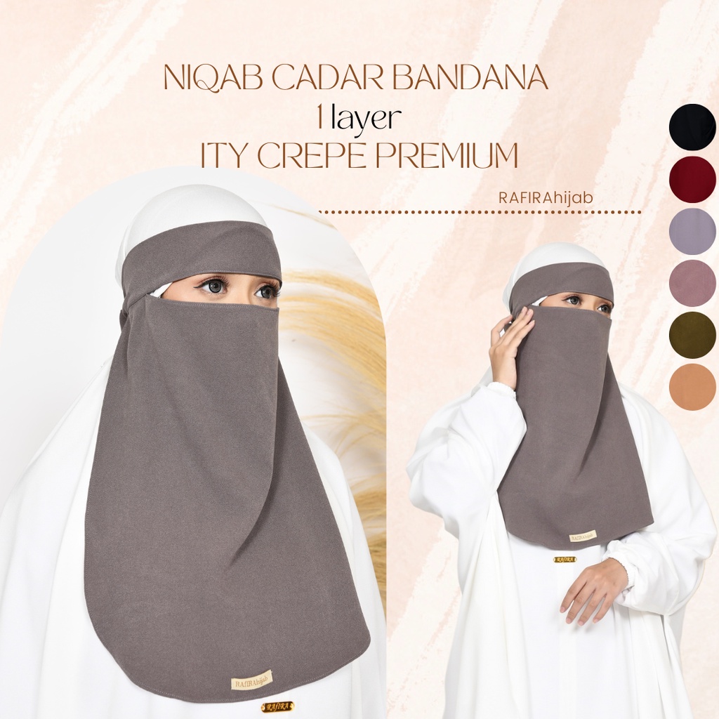Jual RAFIRA HIJAB - Cadar Bandana / Niqab / Cadar Ninja (Bisa Bayar Ditempat) | Shopee Indonesia