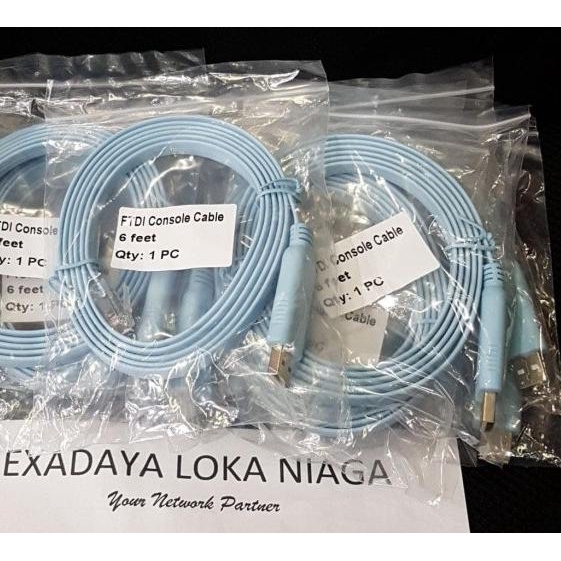 Jual Kabel Console FTDI USB - RJ45 / Cisco Cable Usb to RJ-45 / 6 feet ...