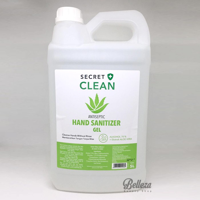 Jual Secret Clean Hand Sanitizer Gel 5L | Shopee Indonesia