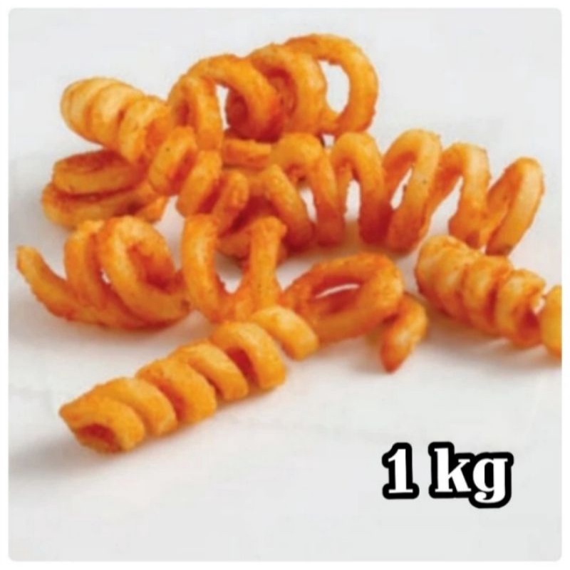 Jual Kentang Curly Twister Spiral Keriting French Fries 1 kg | Shopee ...