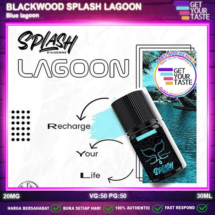 Jual Liquid Blackwood Splash Lagoon Blue Salt nic 30ML by RCKS | Shopee Indonesia