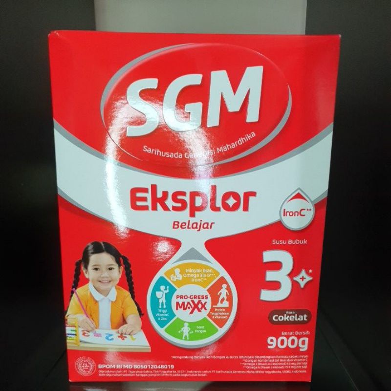 Jual SGM Eksplor 3 Plus Susu Pertumbuhan 3-5 Tahun Coklat 900Gr ...