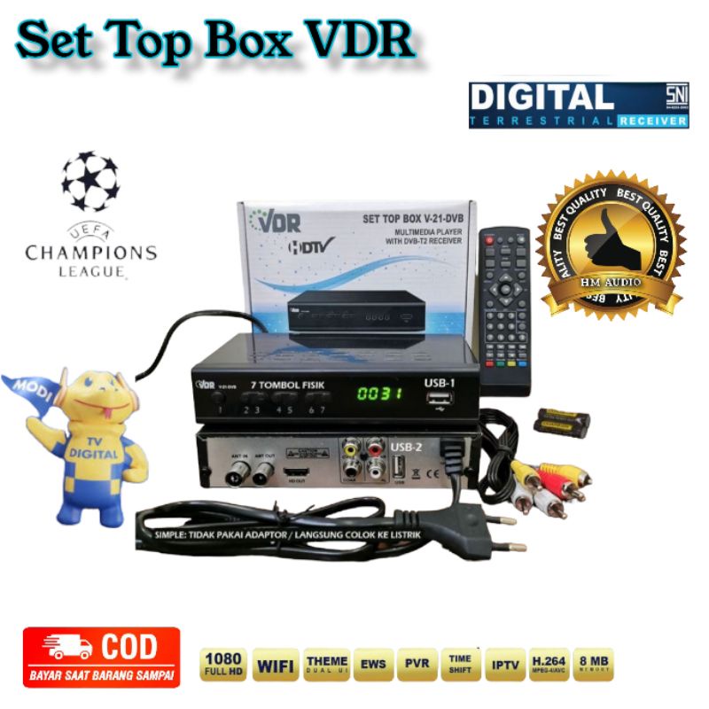 Jual STB TV DIGITAL STB VDR V 12 Set Top Box Digital VDR | Shopee Indonesia