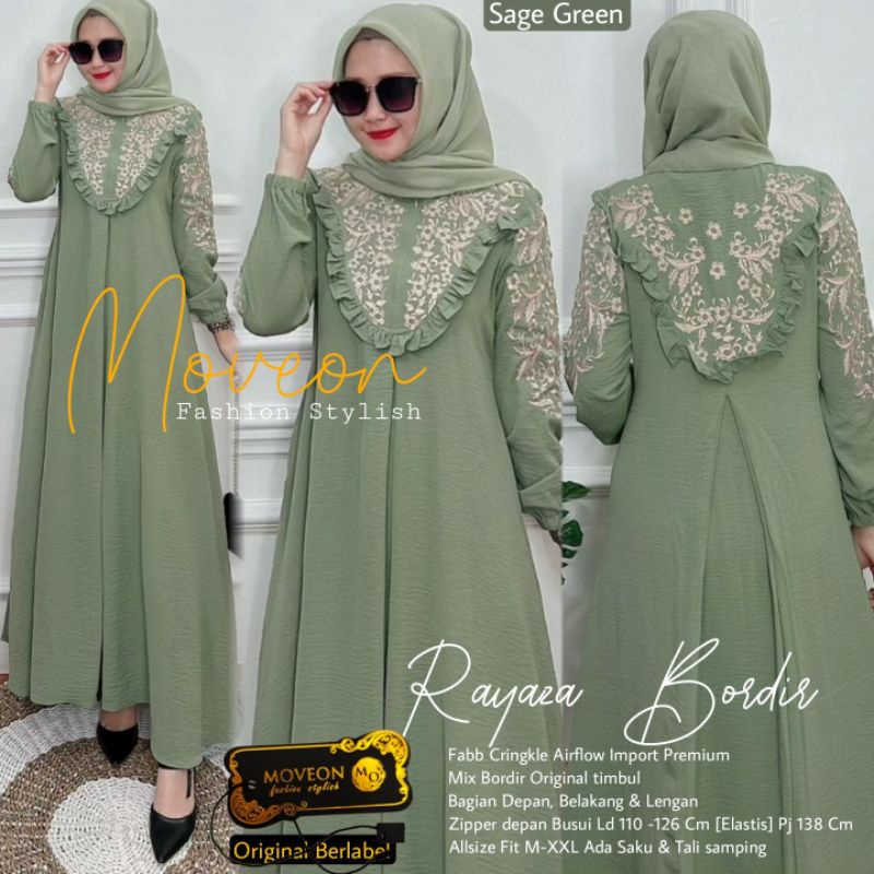 Jual Rayaza Bordir Timbul Premium Airflow Crinkle original moveon ...