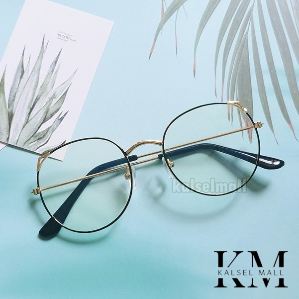 Jual COD Kacamata Frame Anti Radiasi Metal Gaya Retro Model Kuping Kucing Cat Eye Horn Untuk ...