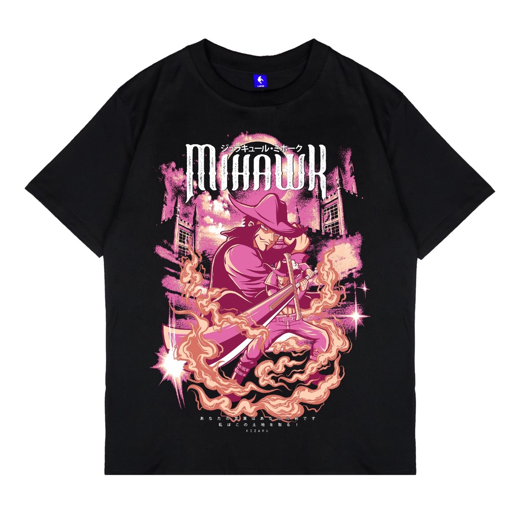 Jual KIZARU T-Shirt | Kaos Anime | One Piece | DRACULE MIHAWK | Hitam ...