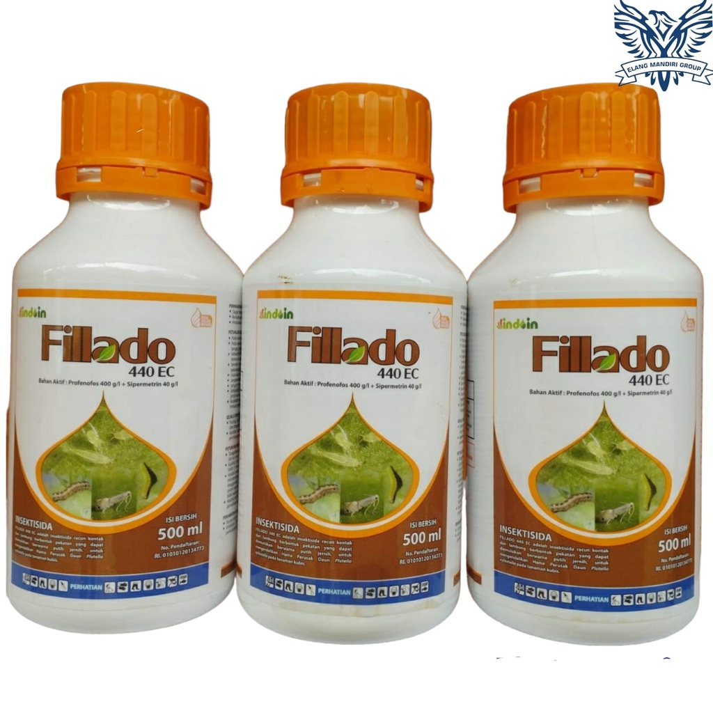 Jual Insektisida Fillado 440ec 500ml profenofos 400g/l + sipermetrin 40g/l Produksi Indoin ...