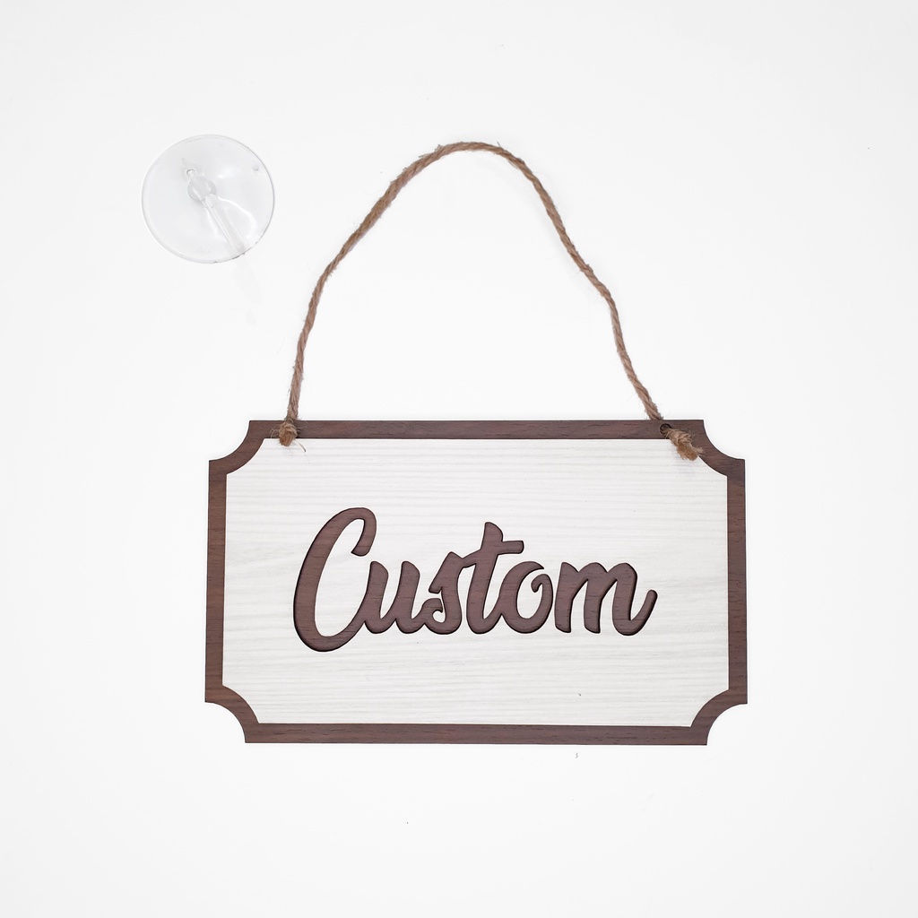 Jual CUSTOM SIGN KAYU / AKRILIK - REQUEST BENTUK DAN WARNA | Shopee ...