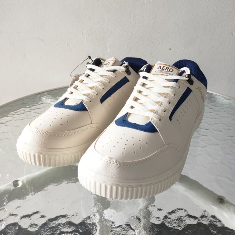Jual Aerostreet Classic Putih Navy - Sepatu Sneakers Casual Pria Wanita ...