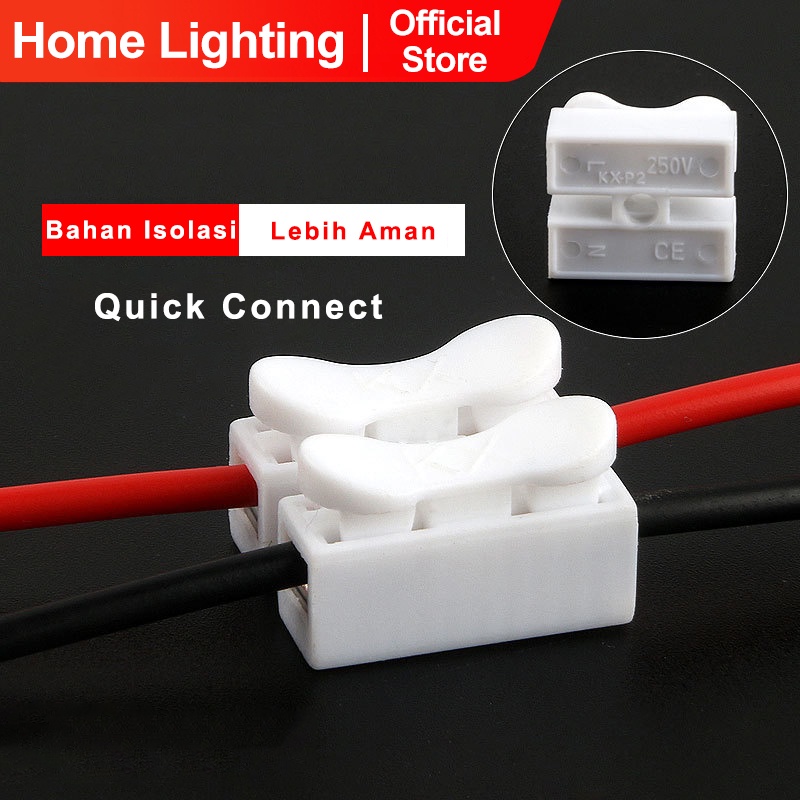 Jual Home Lighting Quick Connect Terminal Block Cable / 2 Wire ...
