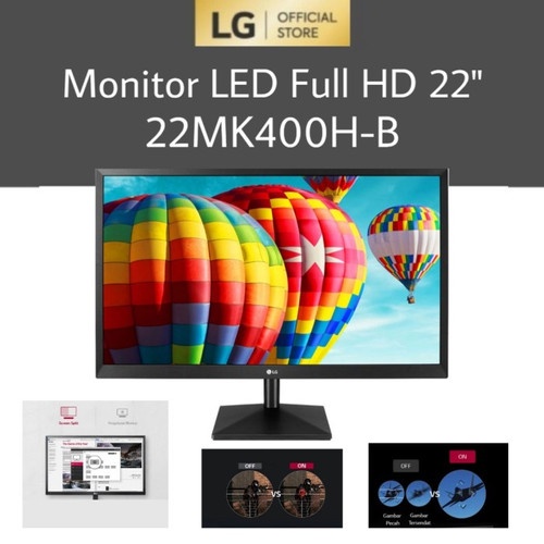 Jual Monitor LED LG 22MK400H-B 1ms 75hz Gaming Full HD 22" | Shopee Indonesia