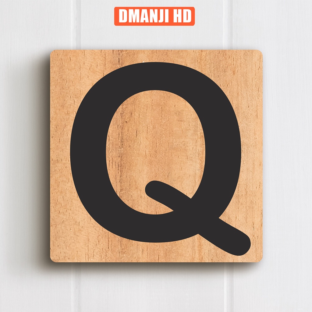 Jual DMANJI HD - Huruf kayu Scrabble minimalis | Custome nama huruf ...