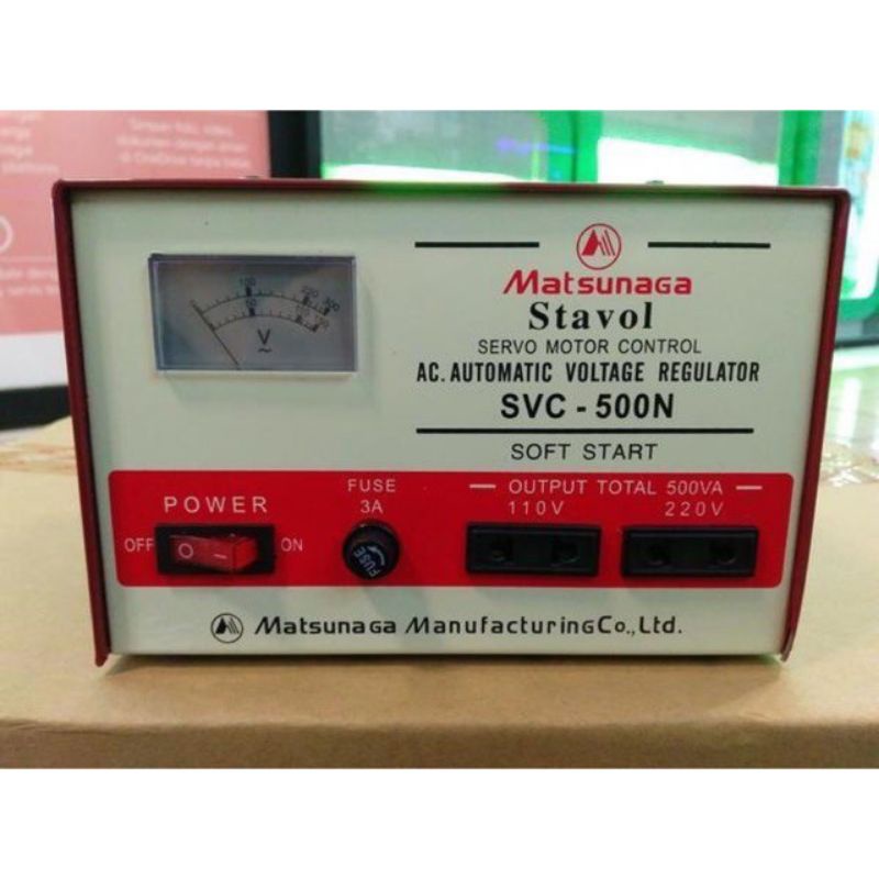 Jual Stabilizer matsunaga 500watt/1000watt svc 500watt/1000watt stabilizer 500volt/1000volt ...
