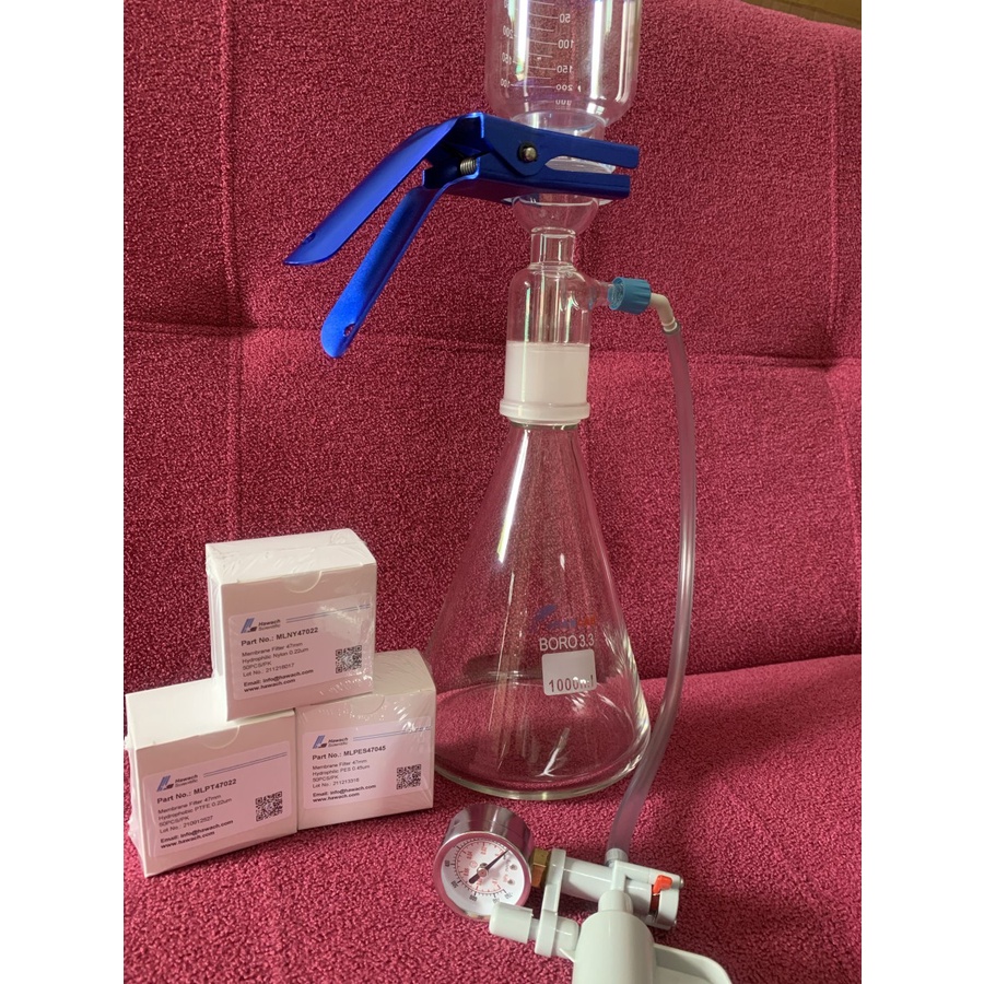 Jual Set Vacuum Filtration, HandHeld Vacuum Pump & Membrane Filter ...