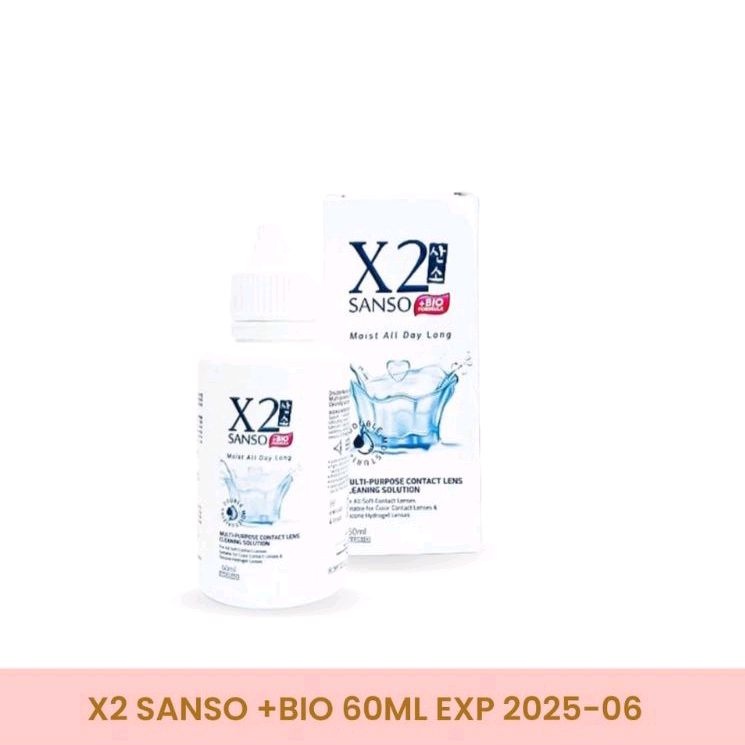 Jual Cairan Softlens X2 SANSO + BIO FORMULA 60ml / Air Softlens X2 Sanso +Bio Multi Purposes ...
